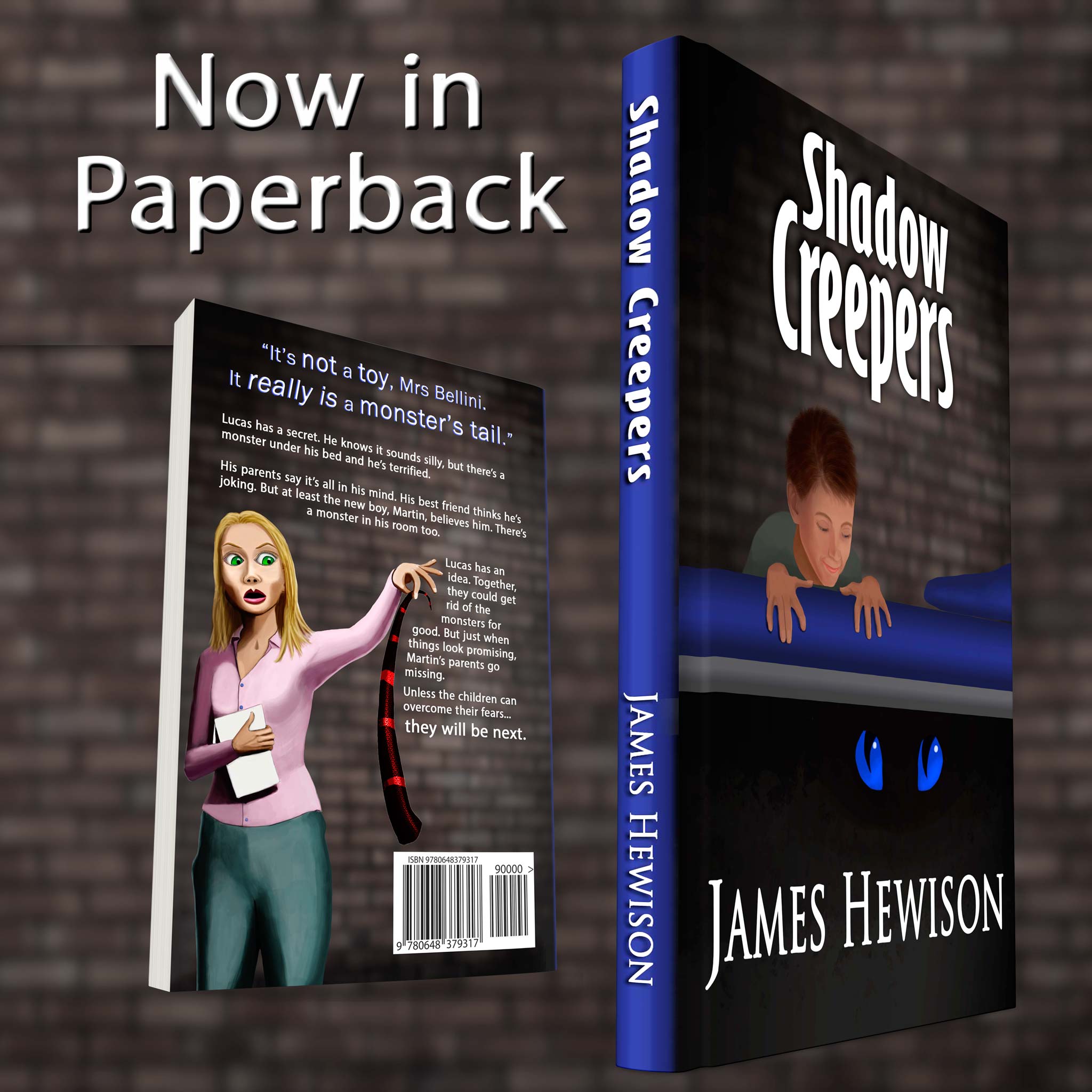 Fantastic illustrated childrens novel Shadow Creepers paperback